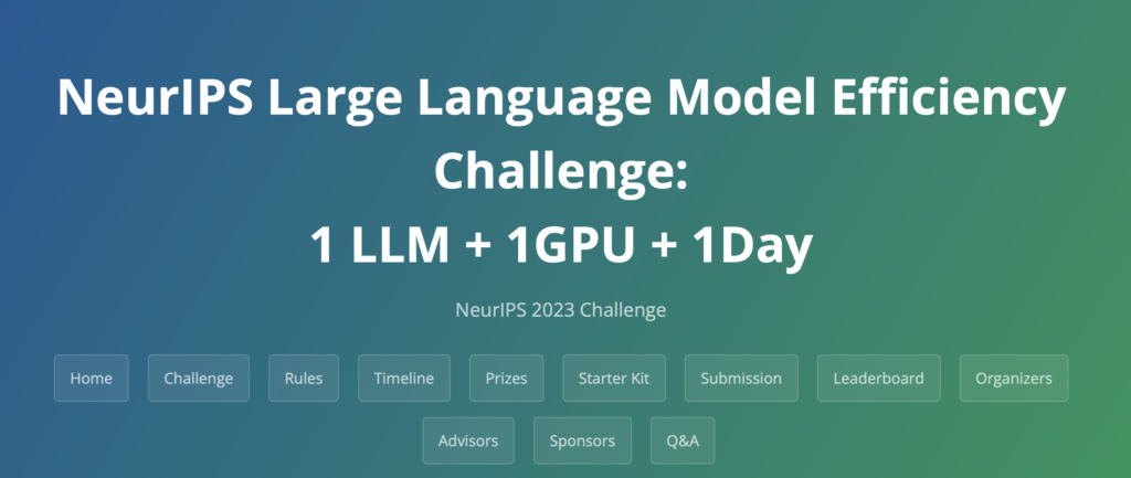 The NeurIPS 2023 LLM Efficiency Challenge Starter Guide - Lightning AI