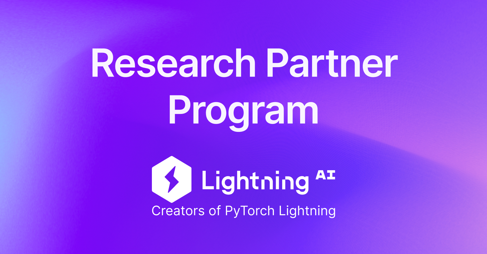 Research Partners Lightning Ai