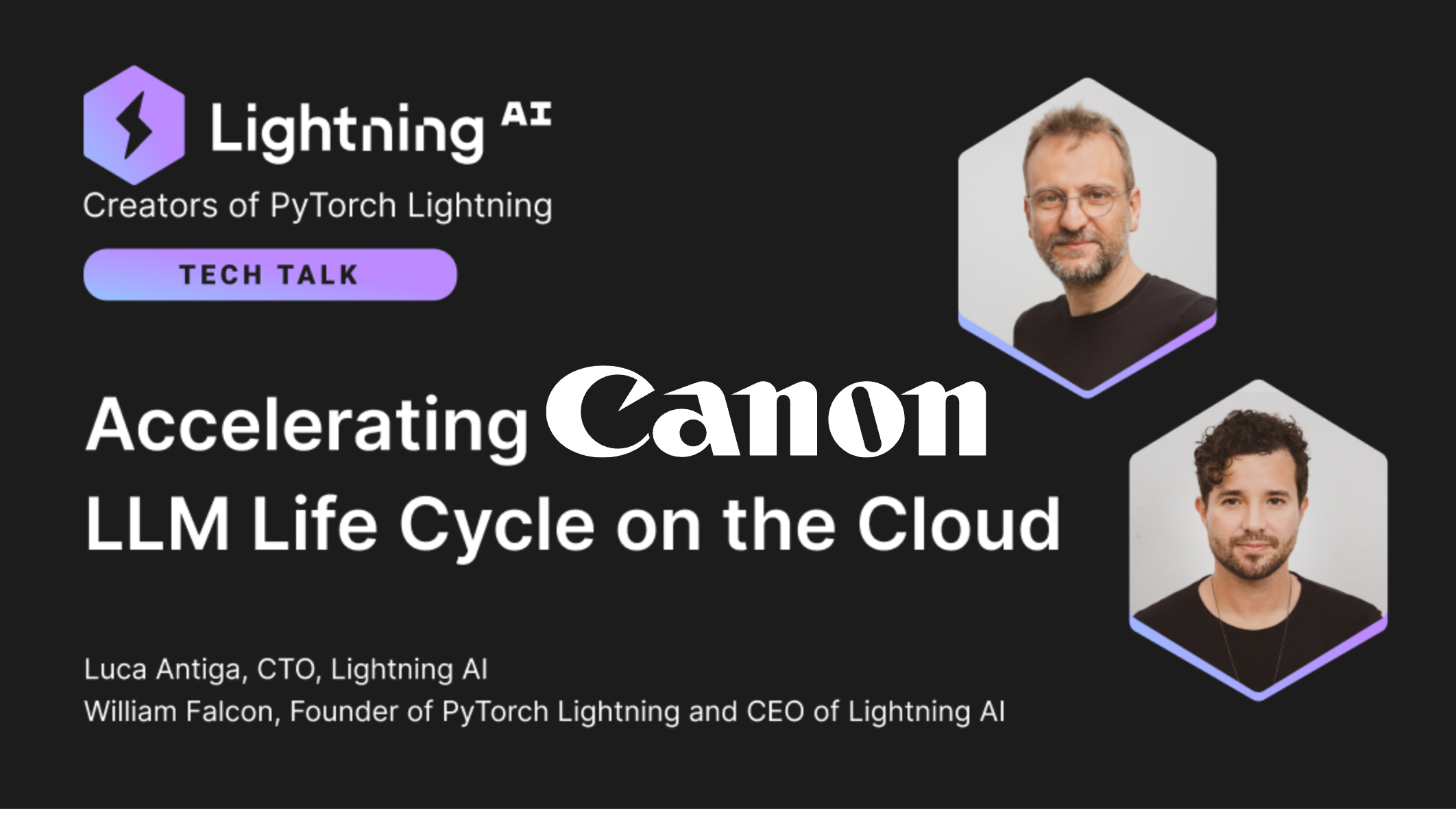 Accelerating the Canon AI Lifecycle across modalities with Lightning Studios - Lightning AI